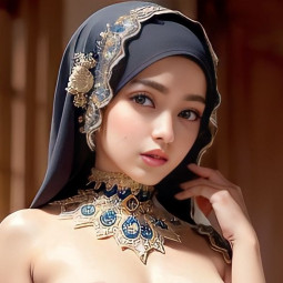 HD Wet Hijab at Waterpool No Watermark - Trakteer.id