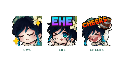 Venti Emote Pack 1 | F2U | Genshin Impact - Trakteer.id