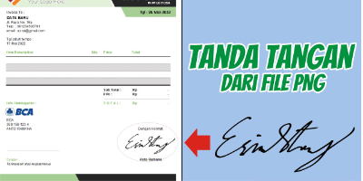 Menempelkan Tanda Tangan Digital - Trakteer.id