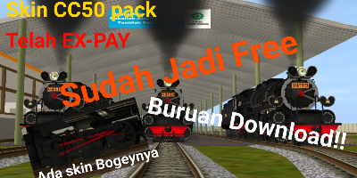 Skin Lokomotif CC50 pack Ex-Pay - Trakteer.id