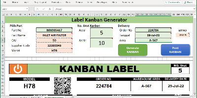KANBAN Label Generator - Trakteer.id