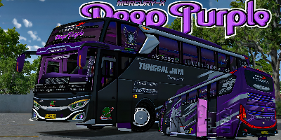 Livery Tunggal Jaya "Deep Purple" JB3 Hino RK MN Art x KP Projects Bus ...