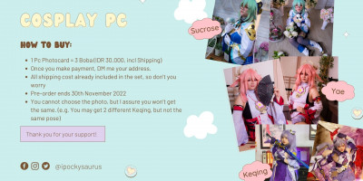 [CLOSED] November Rewards: Cosplay Photocard - Trakteer.id