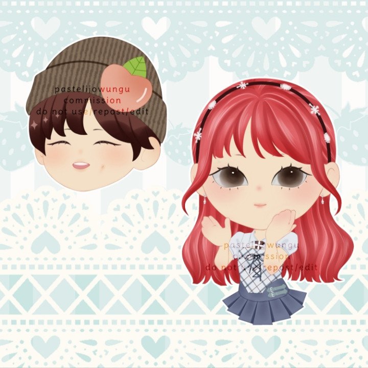 Commission: Chibi human - icon & half body - Trakteer.id