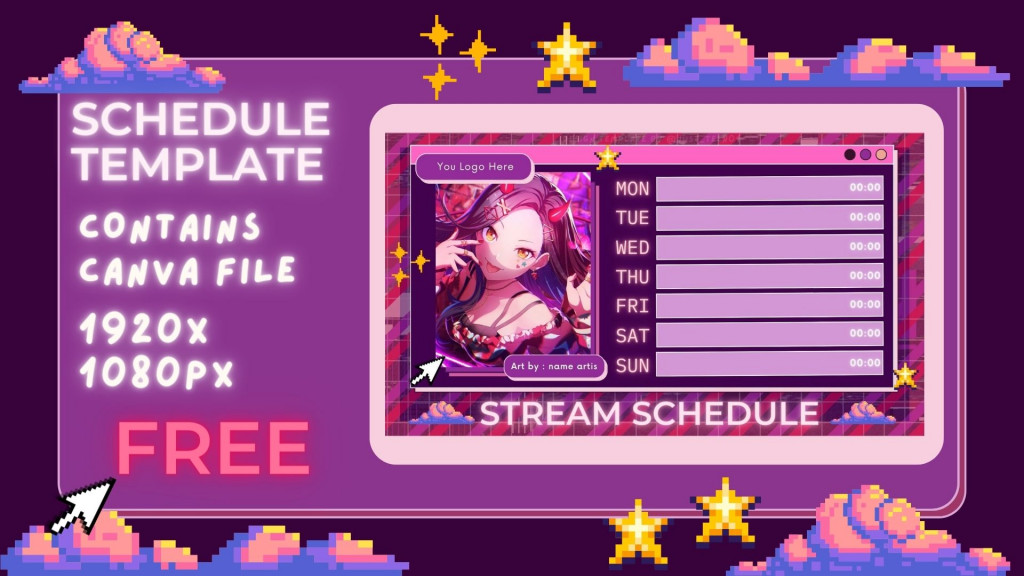 New Template Schedule Free - Trakteer.id