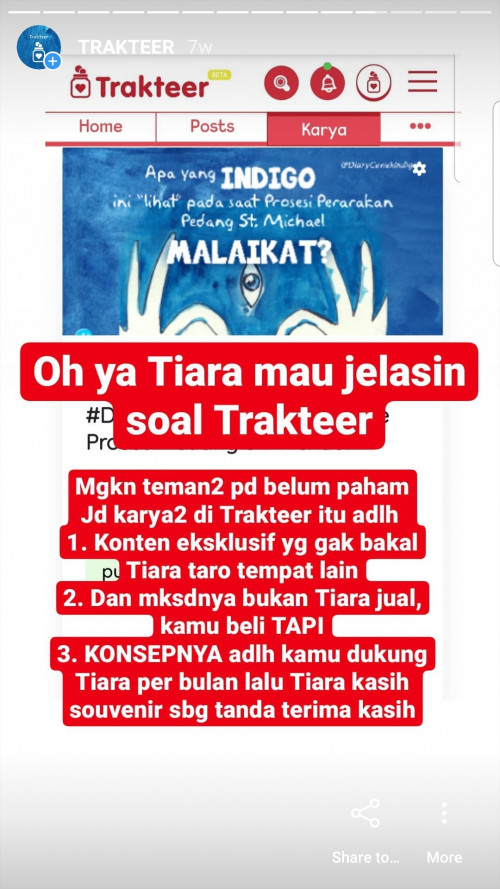 Daftar postingan oleh Diary Cewek Indigo - Trakteer.id