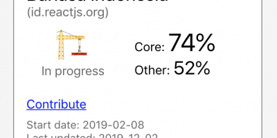 The ReactJS documentation is 75% translated to Indonesian! - Trakteer.id