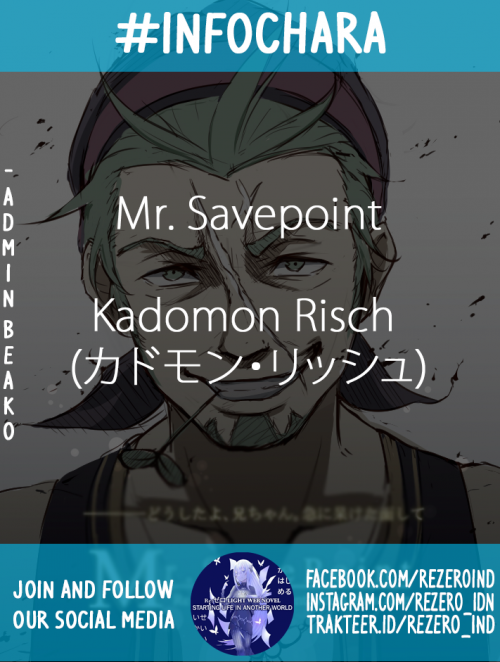 Info Chara - Kadomon Risch , Kang Savepoint - Trakteer.id